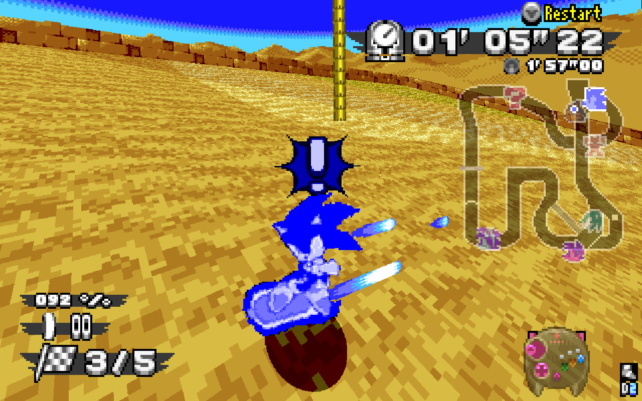 Rush Rider Sonic Mod for Dr. Robotnik's Ring Racers | DRRR Mods