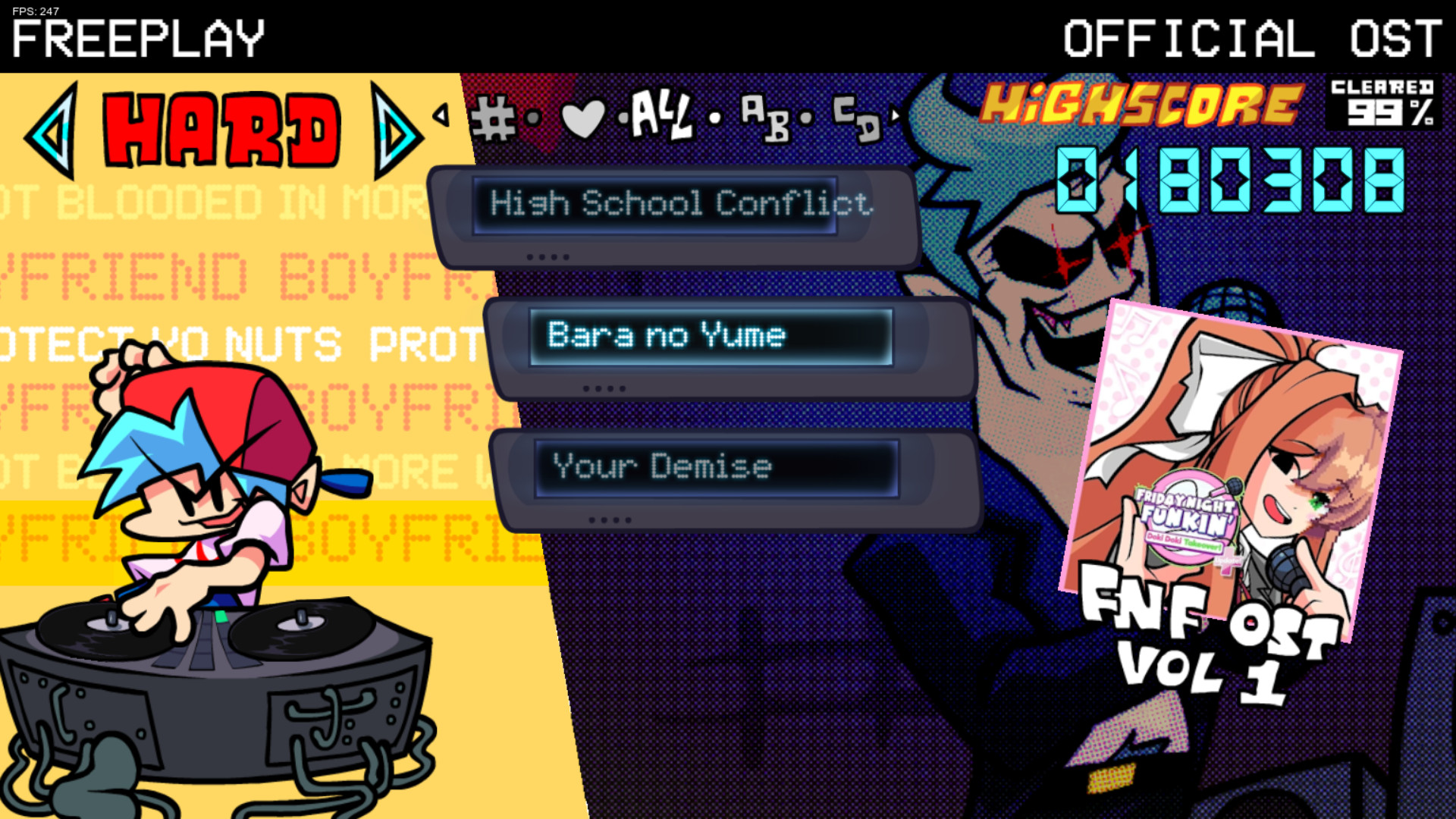 (Festival) Doki Doki Takeover Plus! V-Slice Port Mod for Friday Night Funkin' | FNF Mods