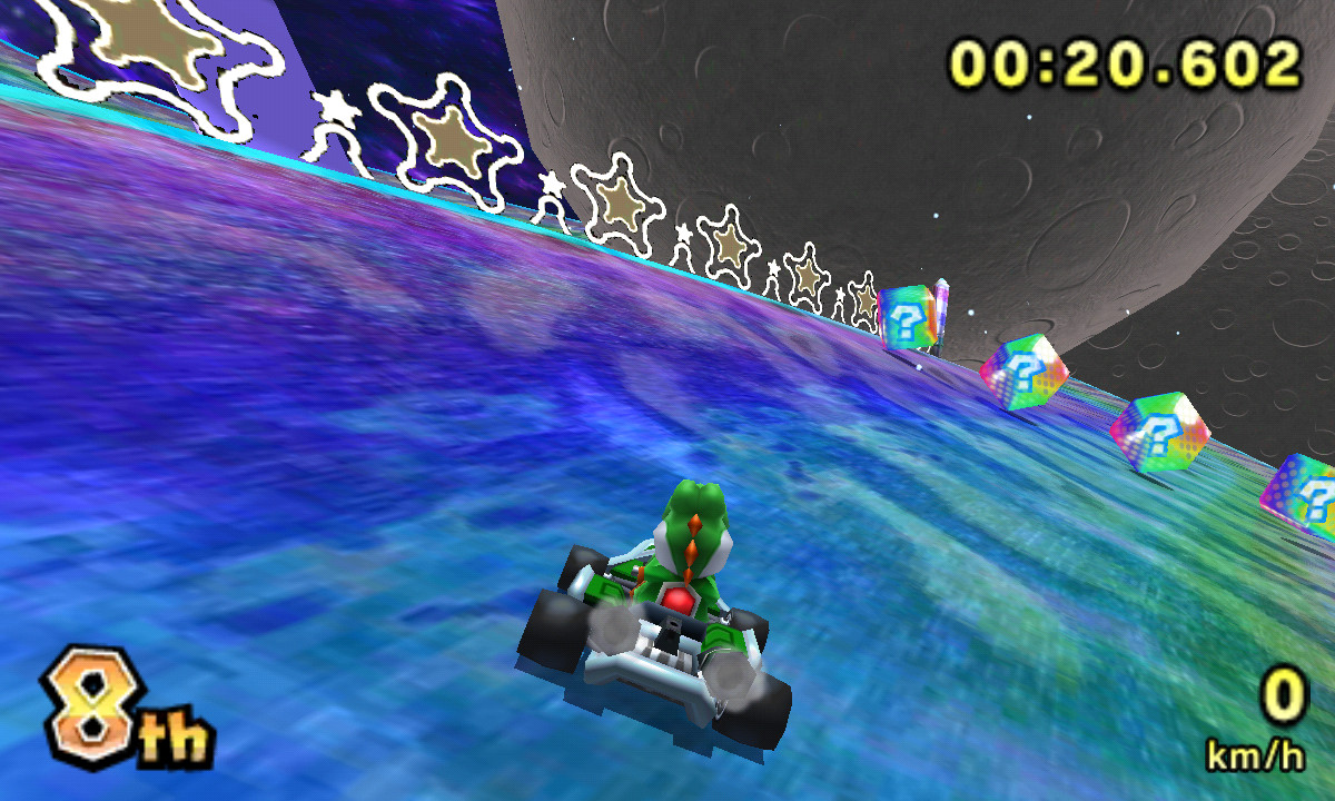 Mario Kart 7 Rainbow Road Minecraft Project Mario Kart 64 Rainbow Road