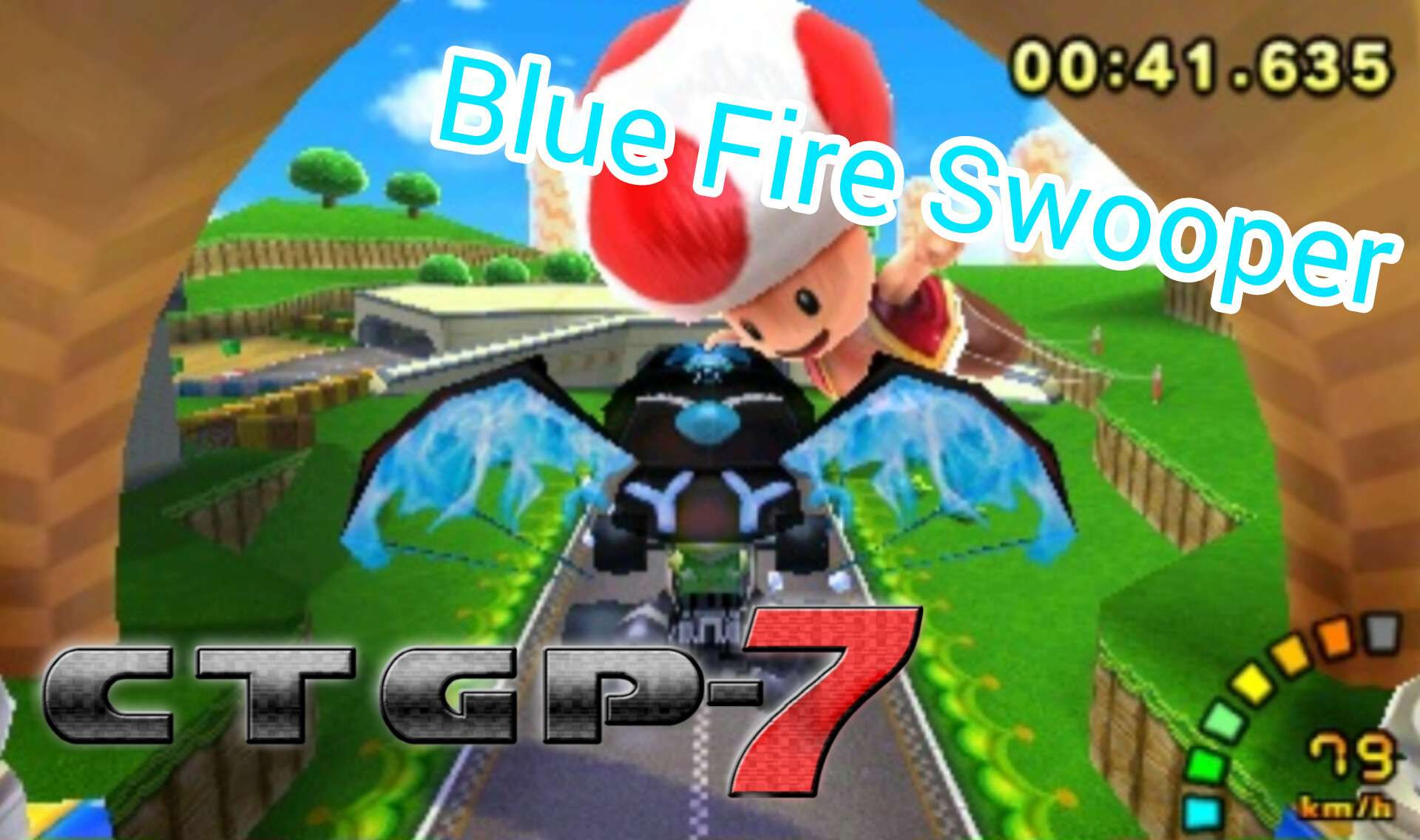 Blue Fire Swooper Mod for Mario Kart 7 | MK7 Mods
