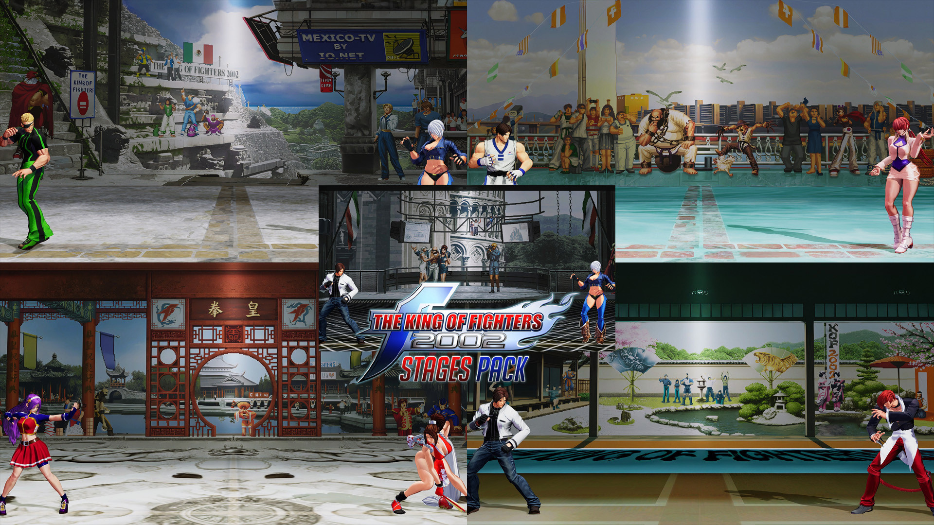 KOF 2002 Stages Pack Mod for The King of Fighters XV | KoFXV Mods