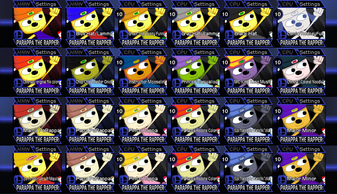 PaRappa The Rapper! (CMC+) (PaRappa The Rapper) Mod for Super Smash ...