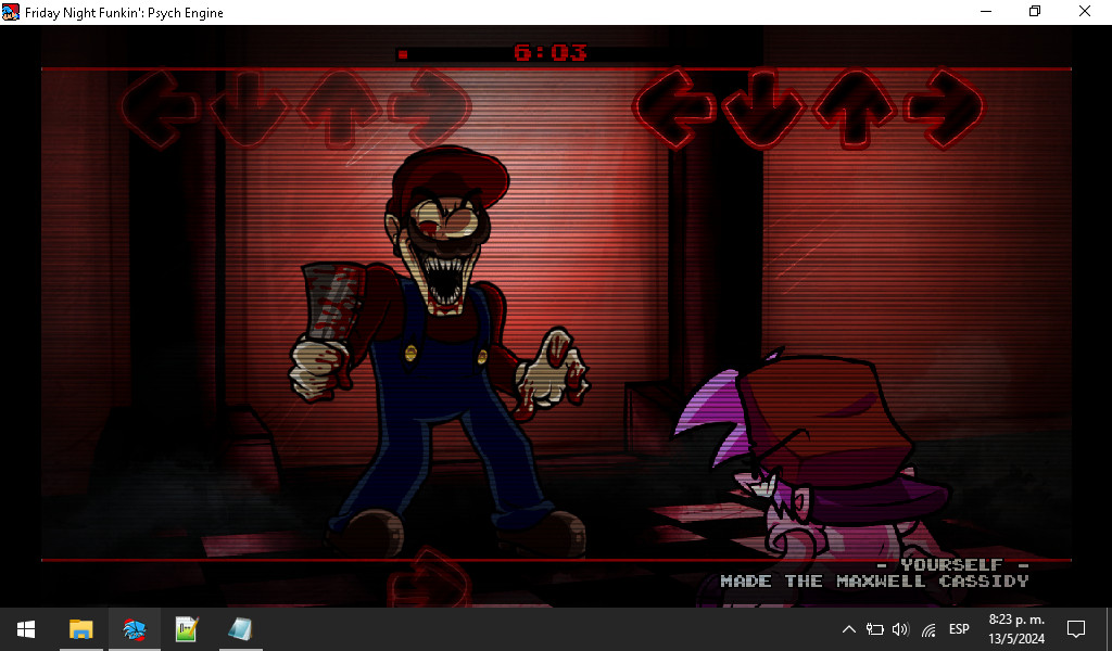 YOURSELF BUT HORROR MARIO SING IT!!!! Mod for Friday Night Funkin ...