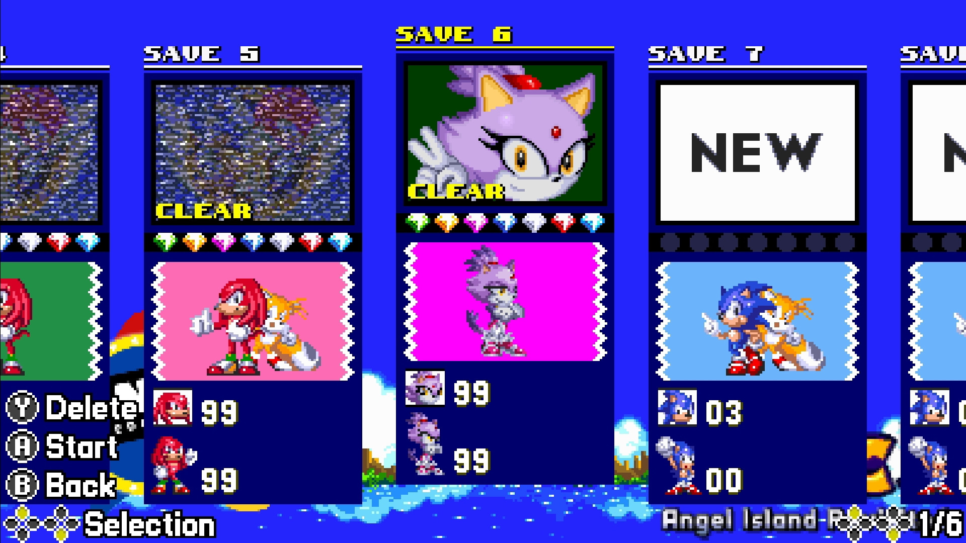 Save Slot Blaze The Cat Mod for Sonic 3 A.I.R. | S3AIR Mods