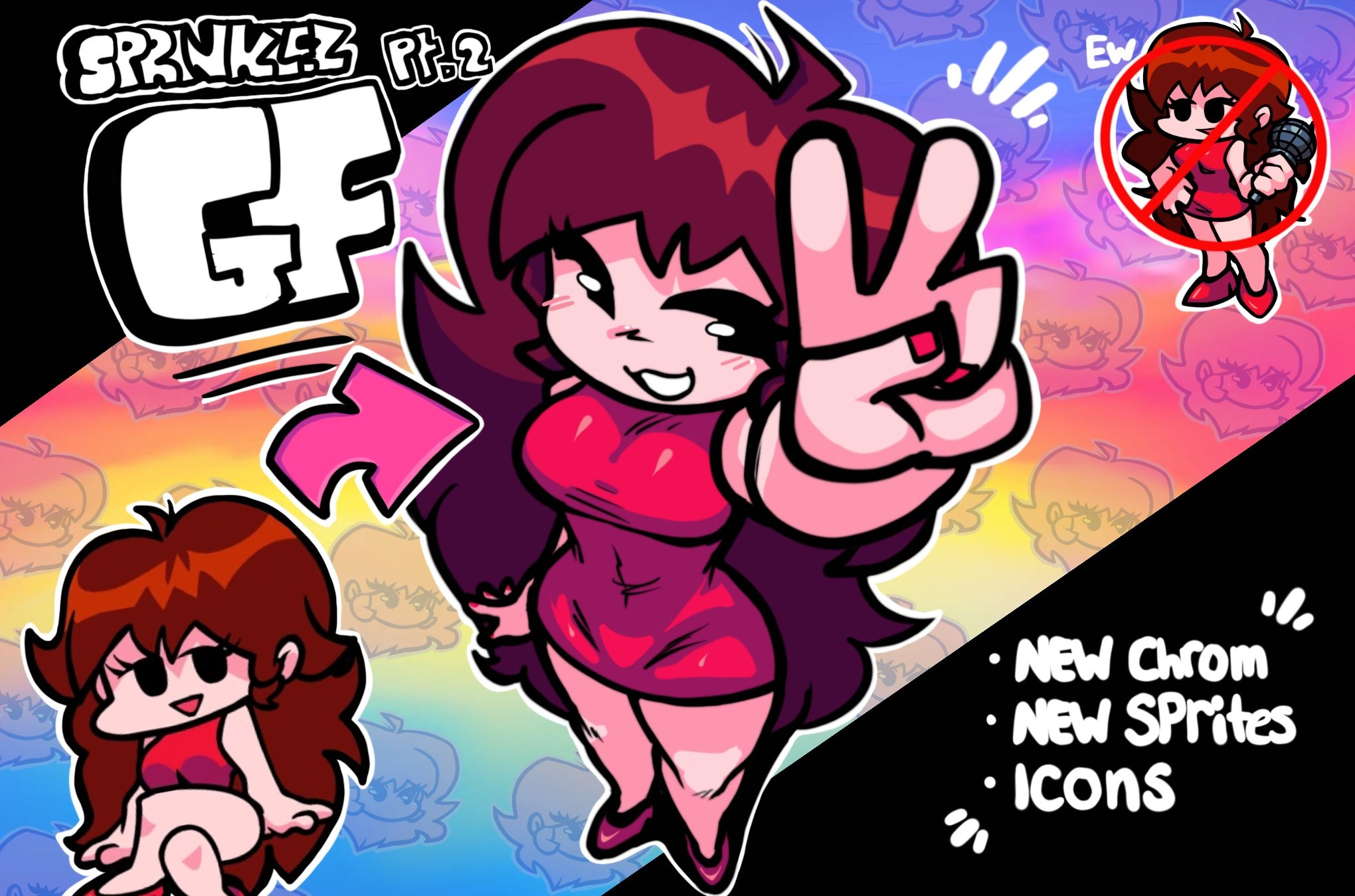 Girlfriend Fnf Girlfriend Lt's (Friday Night Funkin) FNF" Art Print