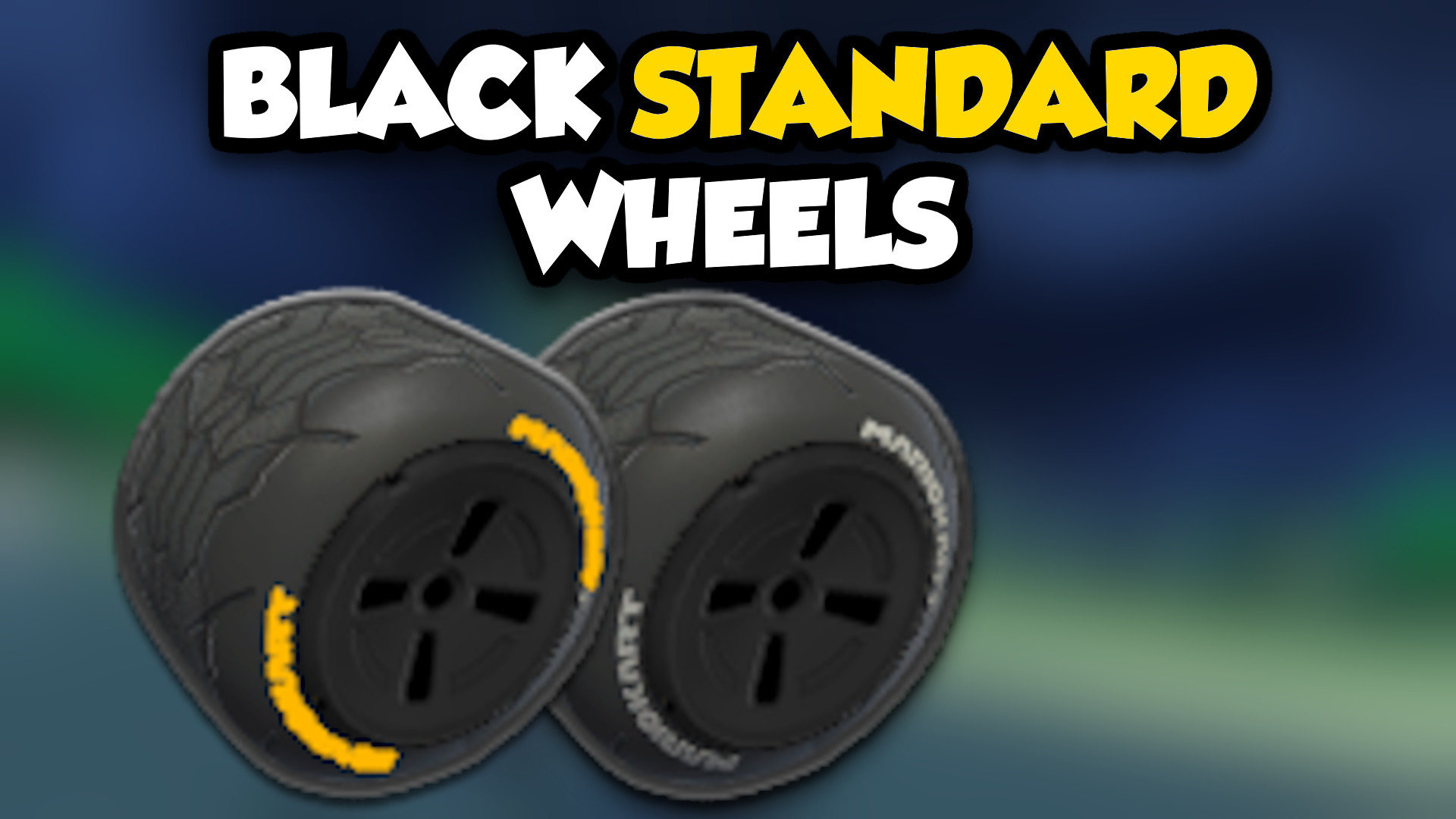 Black Standard Wheels Mod for Mario Kart 8 Deluxe | MK8D Mods