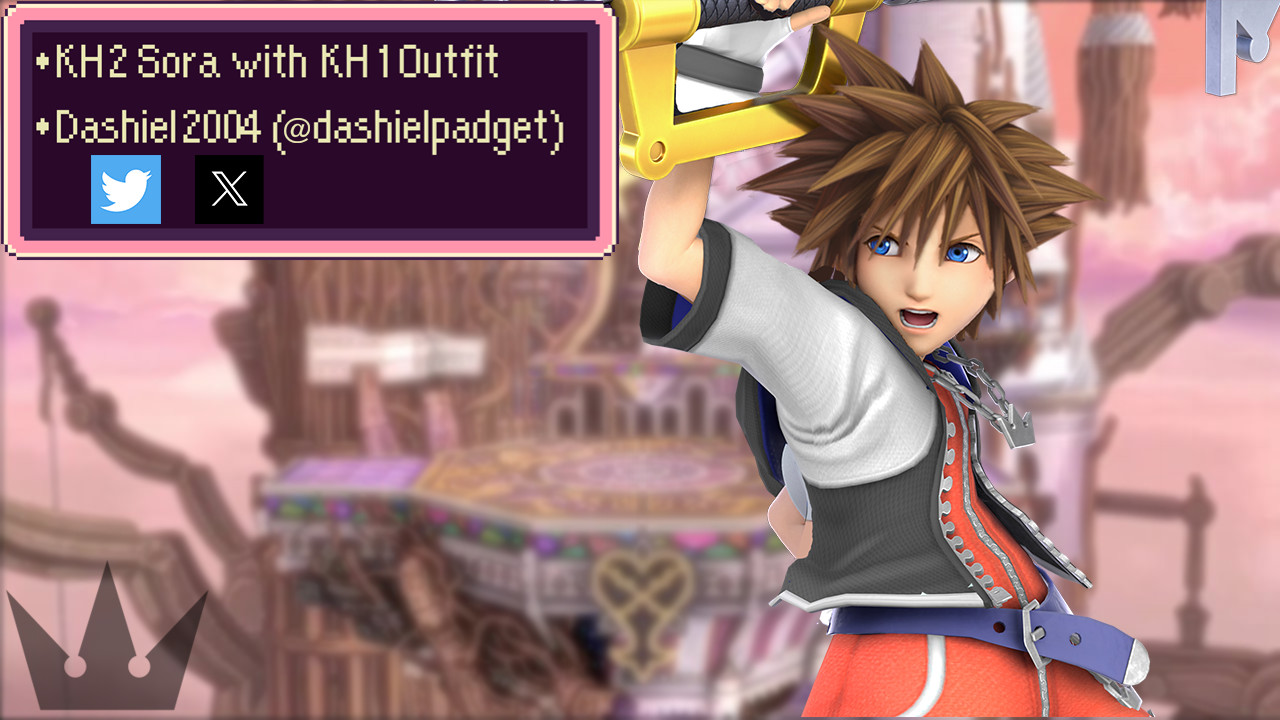KH2 Sora with KH1 Outfit Mod for Super Smash Bros. Ultimate | SSBU Mods