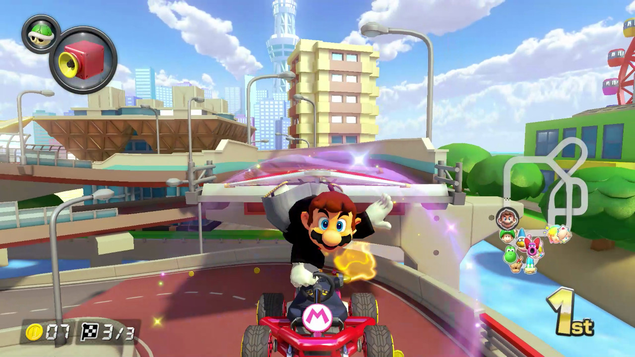 Mario (Hakama) & Peach (Kimono) with MKT Animation Mod for Mario Kart 8 ...