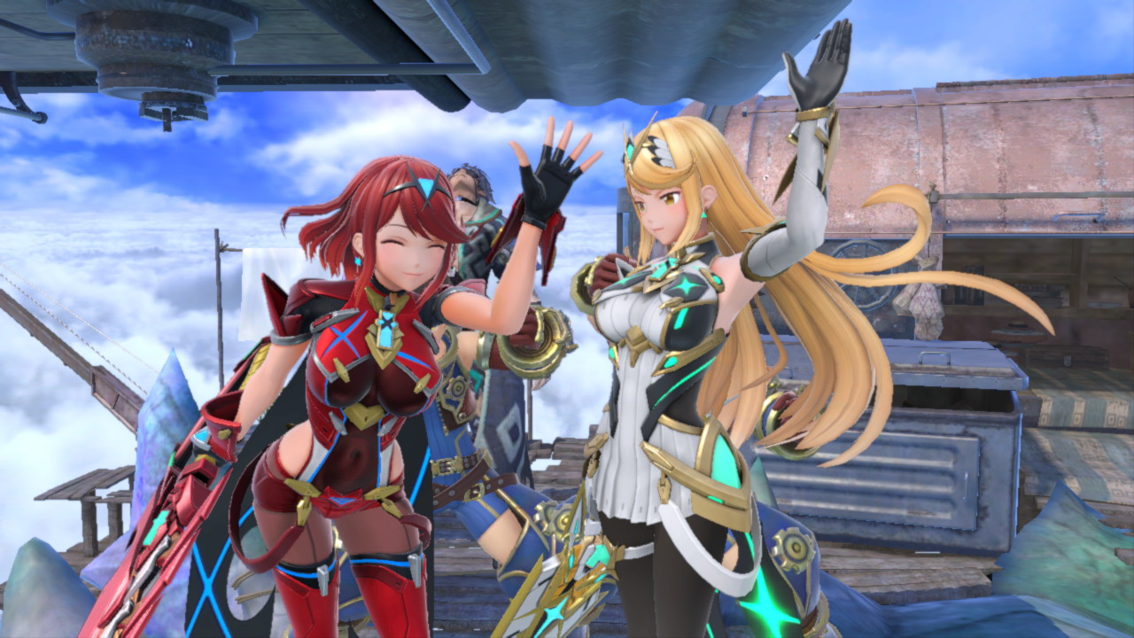 Homura (Pyra)/Hikari (Mythra) greets you! Mod for Super Smash Bros ...
