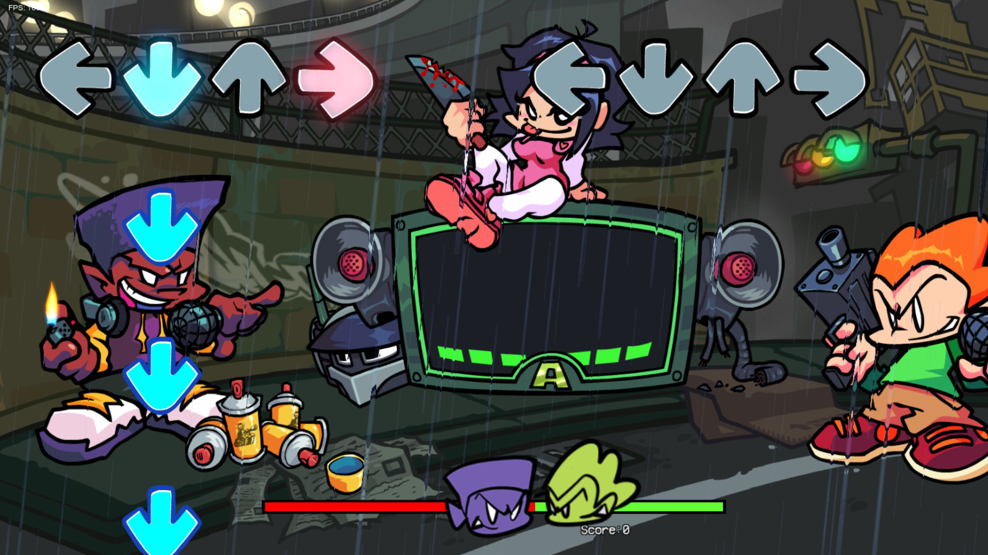 Health Drain In V-Slice Mod for Friday Night Funkin' | FNF Mods