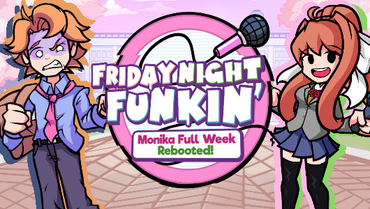 Monika Full Week Rebooted! HD + Week 6 HD Mod for Friday Night Funkin' | FNF Mods