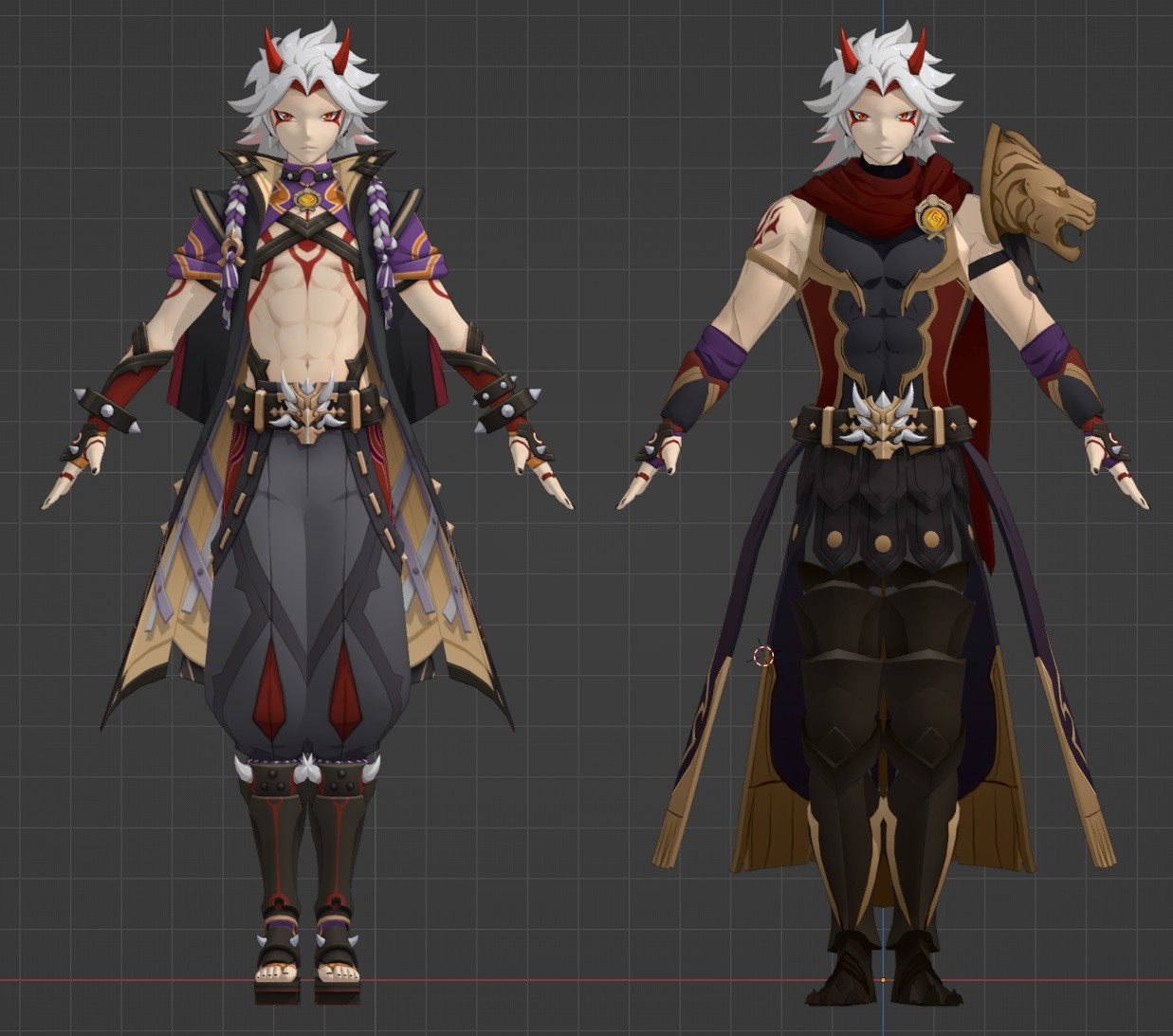 Itto, the Crimson Lion Knight Mod for Genshin Impact | GI Mods