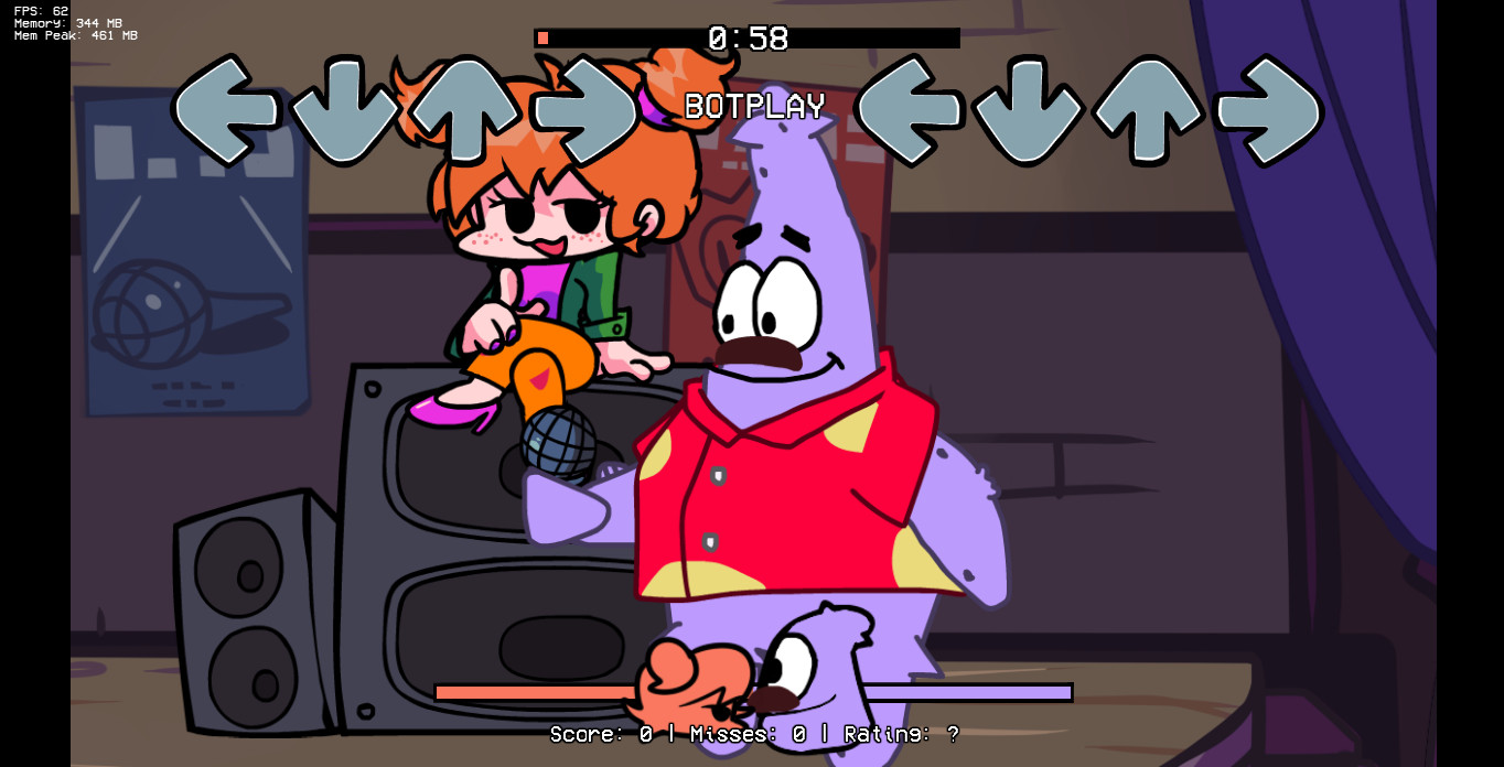 Playable D-Side Patrick Star (FanMade) + FLA Mod for Friday Night ...