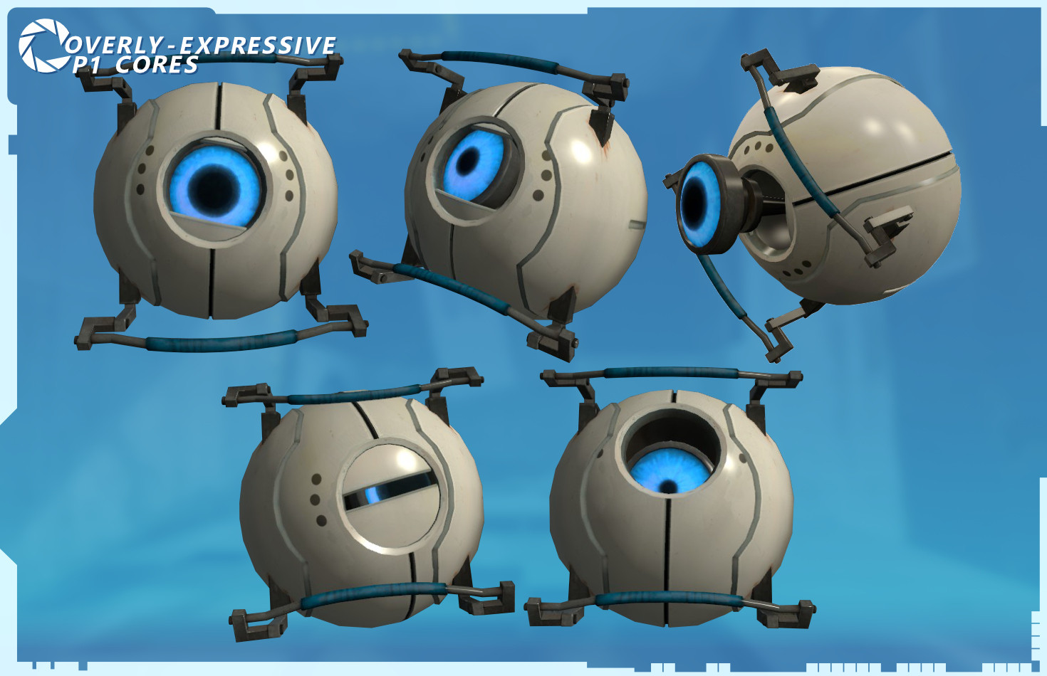 Overly-Expressive P1 Cores Mod for Portal 2 | P2 Mods