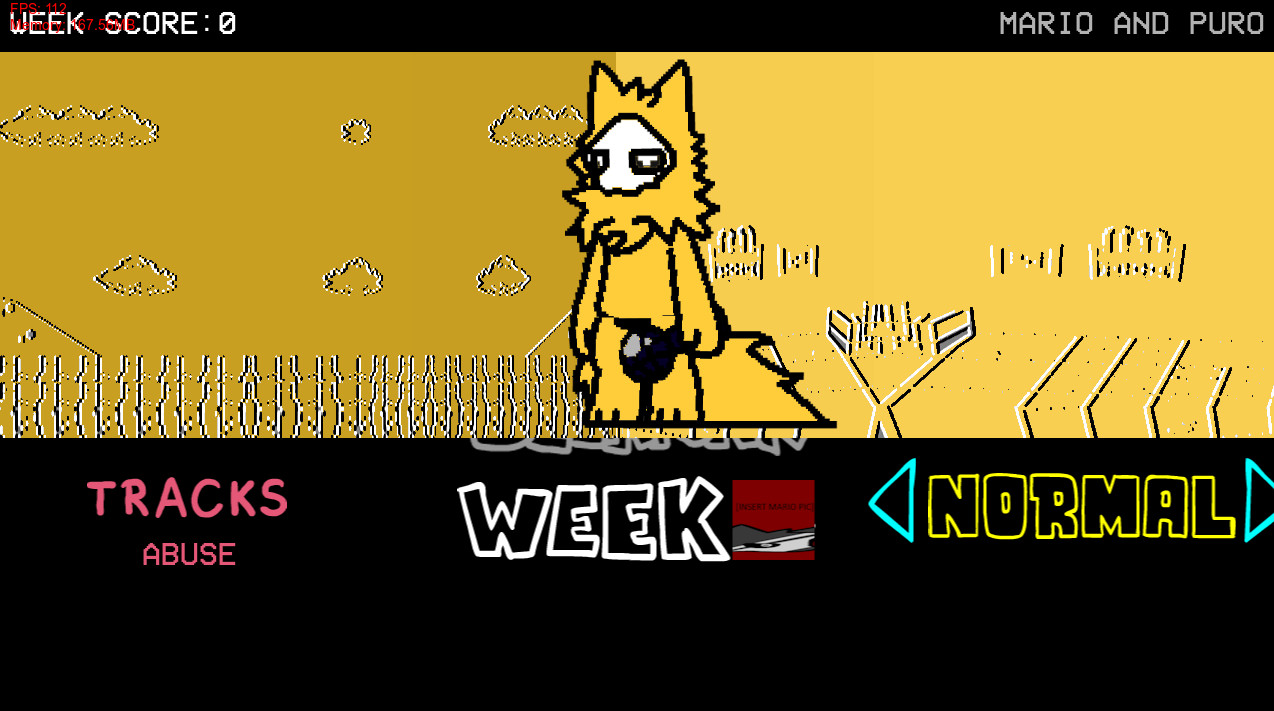 ABUSE BUT MARIO AND PURO SINGS IT Mod for Friday Night Funkin' | FNF Mods