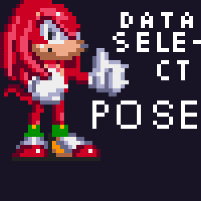 Knuckles victory pose(data select style) Mod for Sonic 3 A.I.R. | S3AIR ...