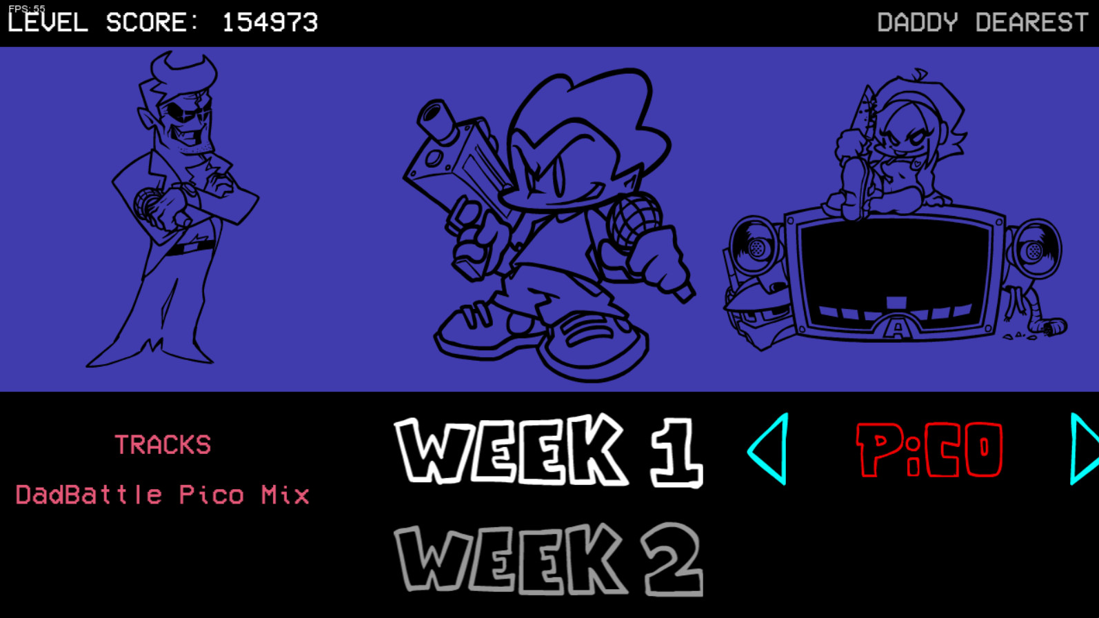 Charted DadBattle Pico Mix [V-Slice] Mod for Friday Night Funkin' | FNF Mods