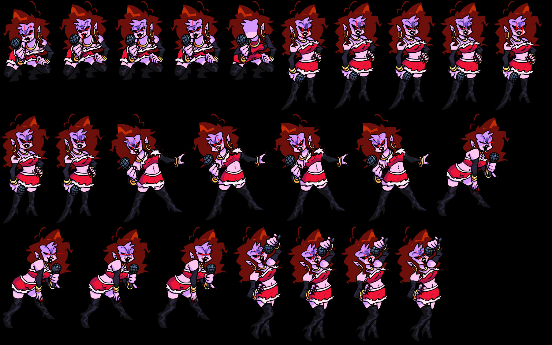 Mom Christmas Skin (no hair blowing) Mod for Friday Night Funkin' | FNF ...