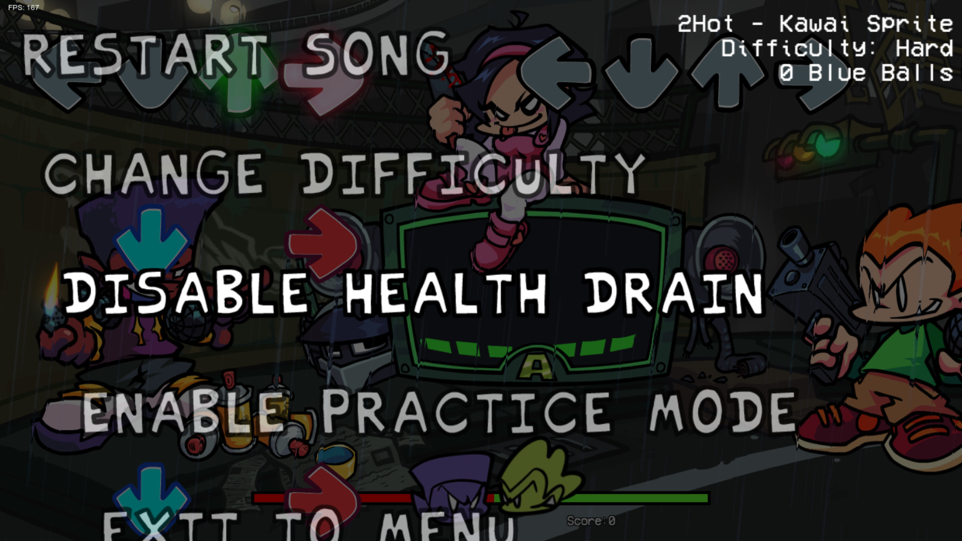 Health Drain In V-Slice Mod for Friday Night Funkin' | FNF Mods