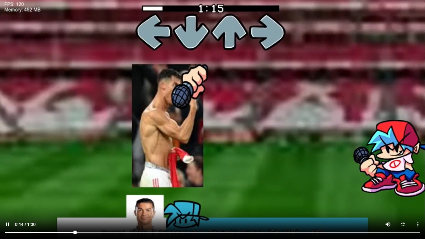 FNF VS CR7 in less than 24 hours [ONE SHOT] Mod for Friday Night Funkin ...