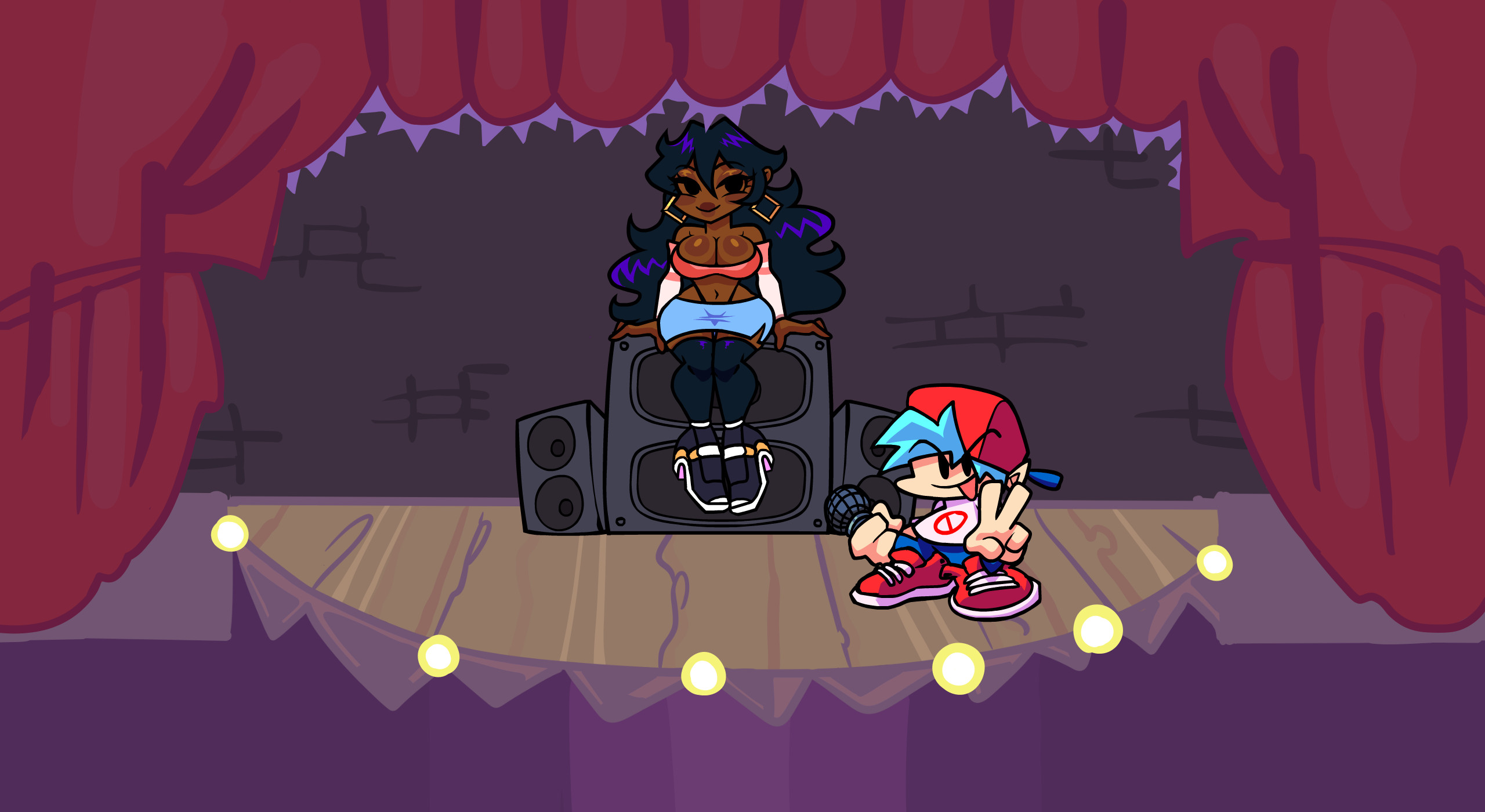 Lady AetherWolf in FNF [VANILLA/V-SLICE] Mod for Friday Night Funkin ...