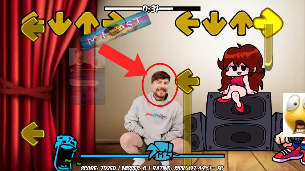 mr beast bars [rich mix] PLAYABLE! Mod for Friday Night Funkin' | FNF Mods