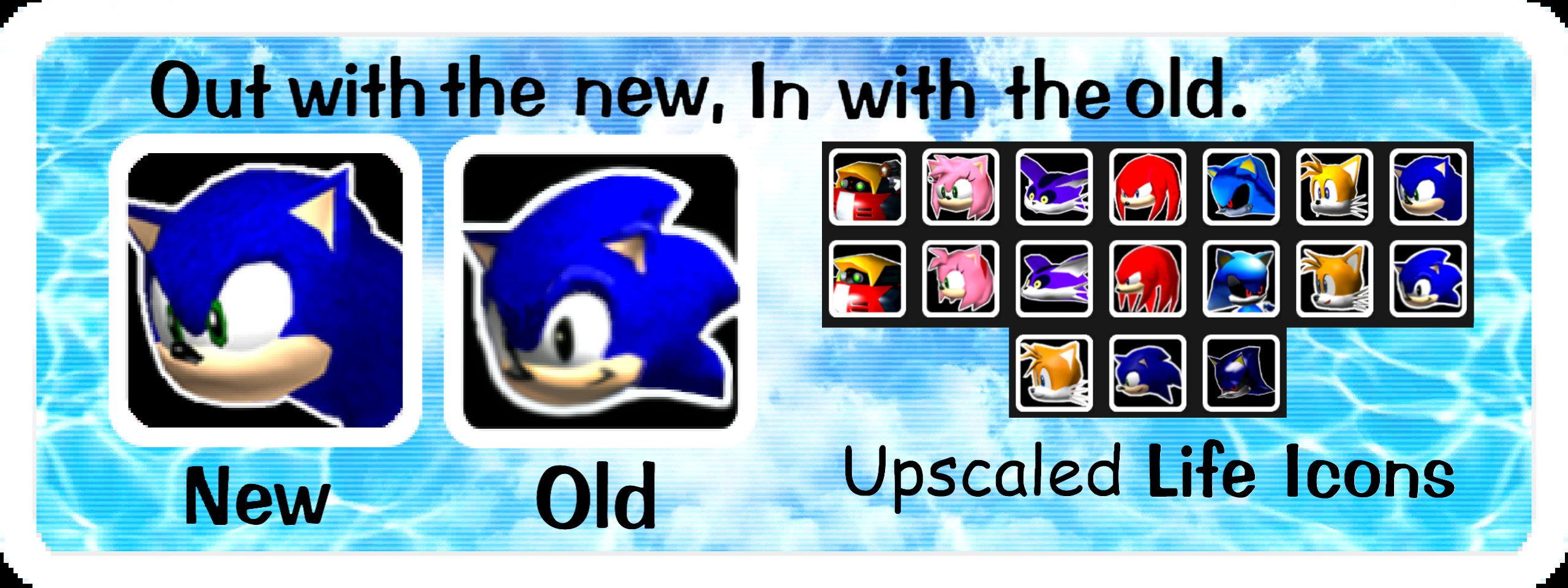 Upscaled Life Icons Mod for Sonic Adventure DX | SADX Mods