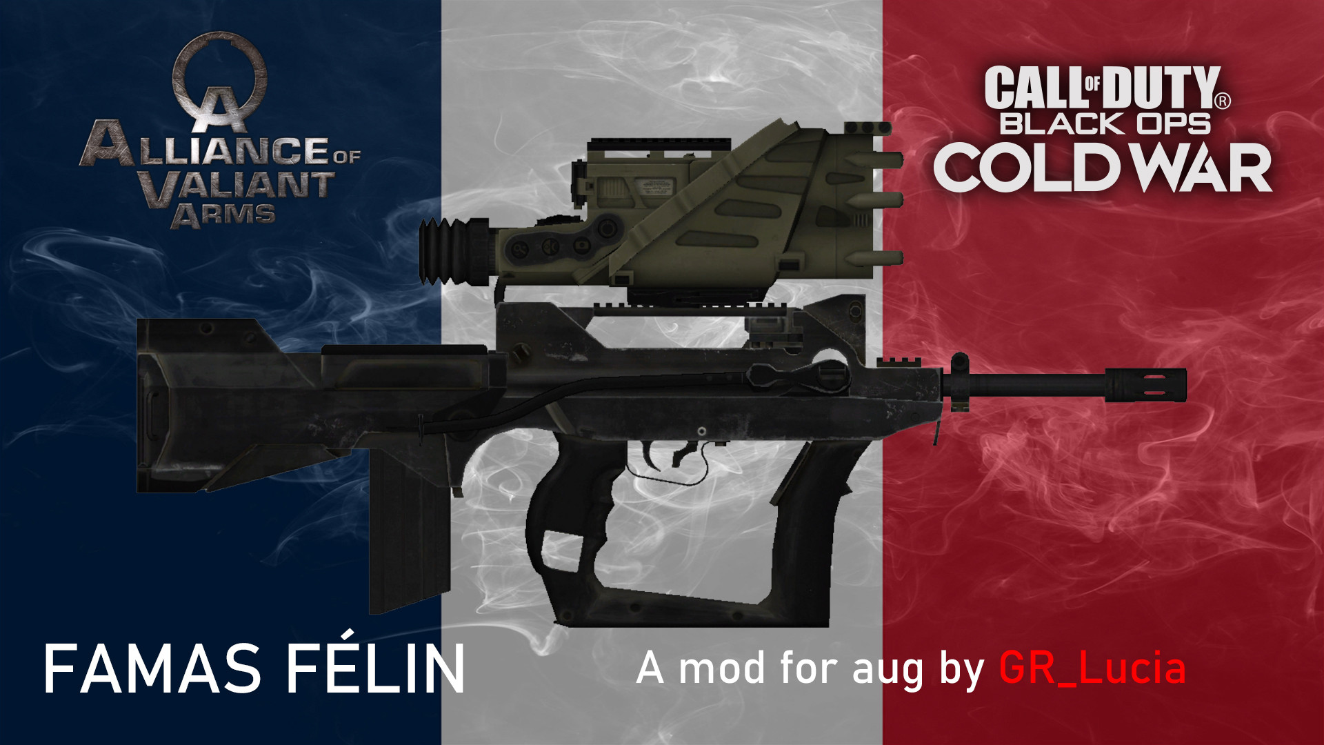 GIAT FAMAS FÉLIN on COD17 Animations Mod for Counter-Strike 1.6 | CS1.6 Mods