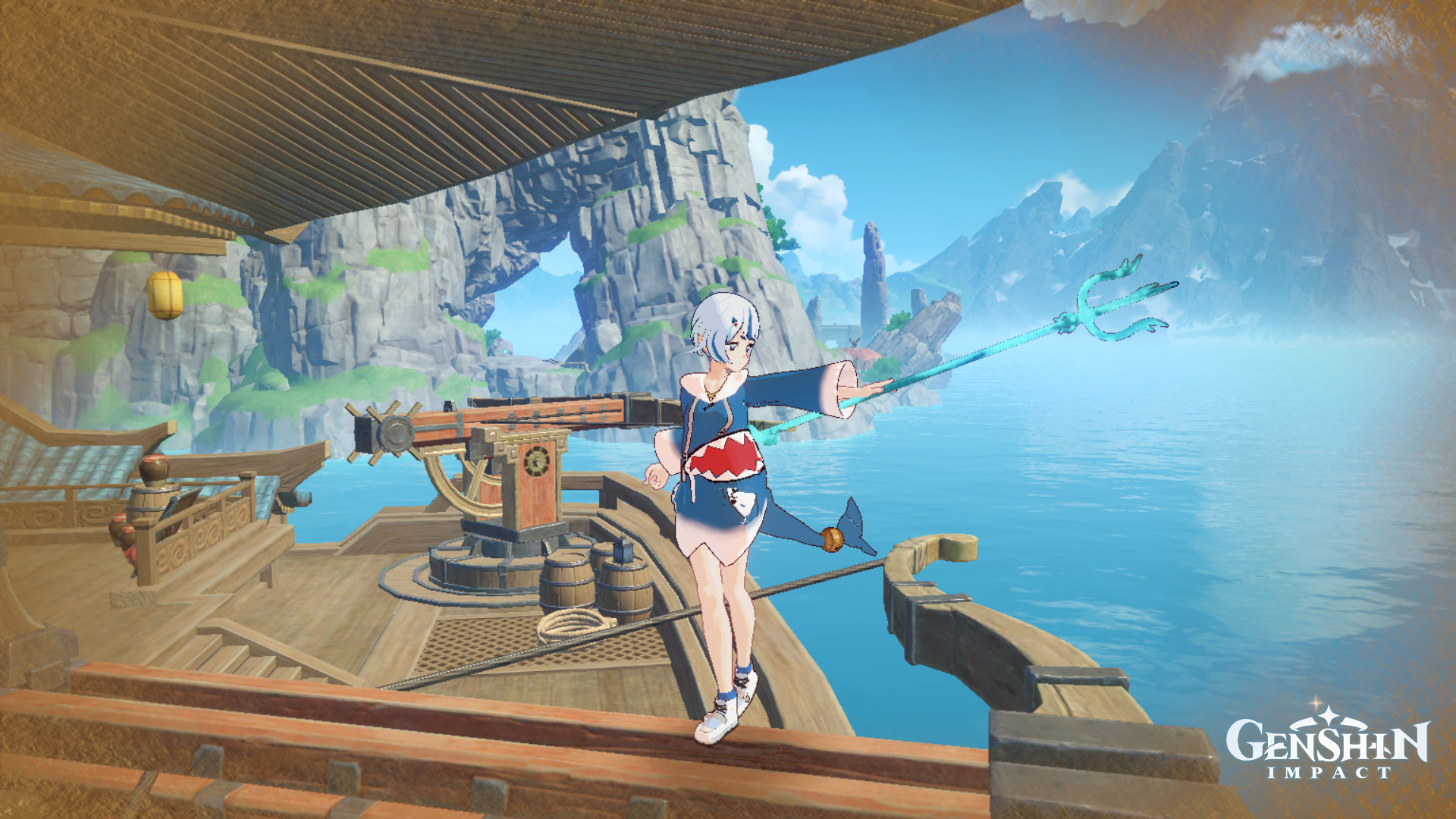 Dragonspine Gura Trident Mod for Genshin Impact | GI Mods