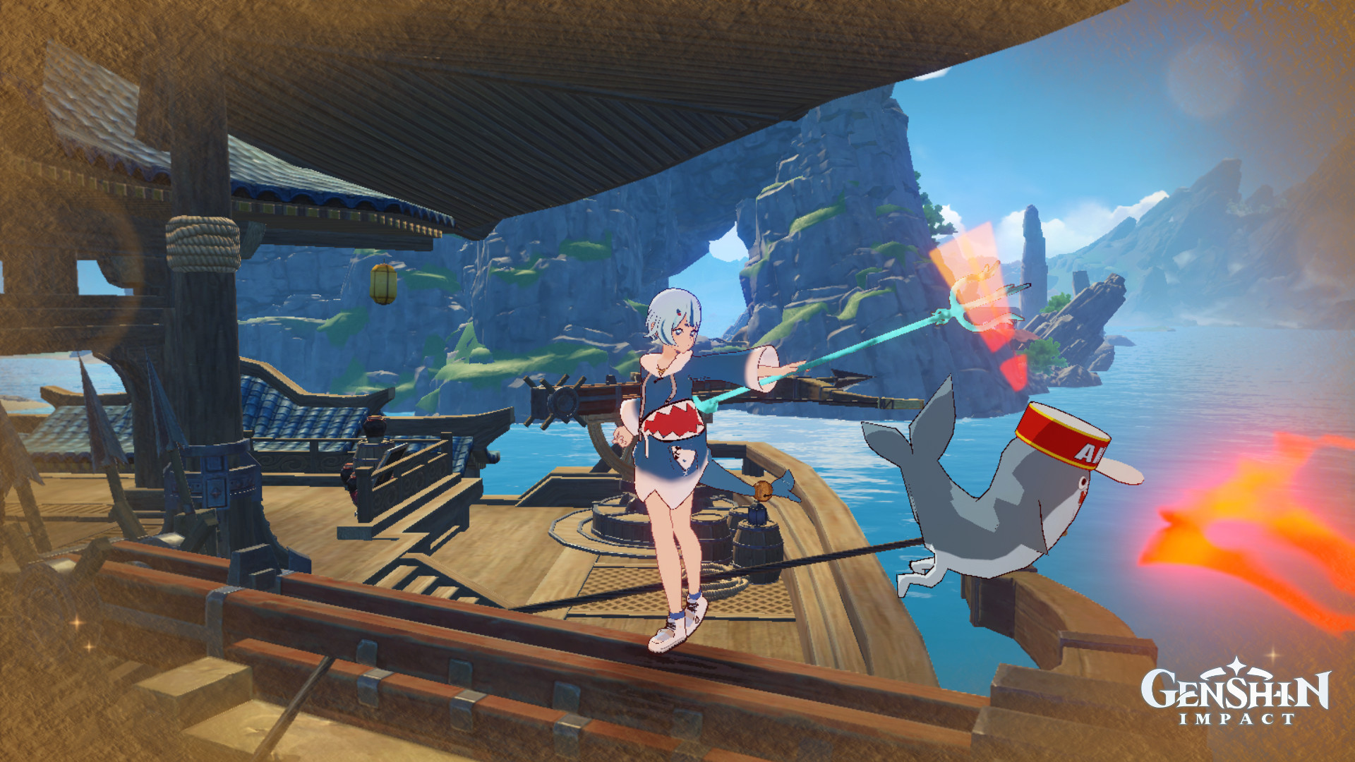 Dragonspine Gura Trident Mod for Genshin Impact | GI Mods