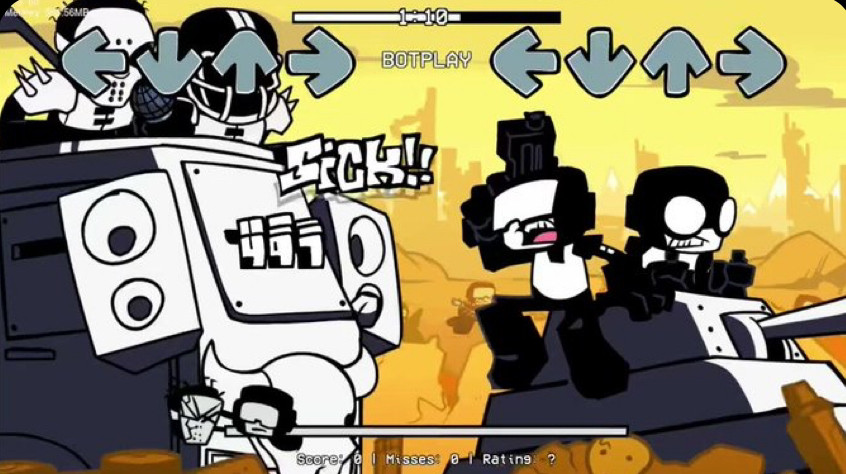 FNF Dodge or Die - Tankman Vs Sportsmen Mod for Friday Night Funkin ...