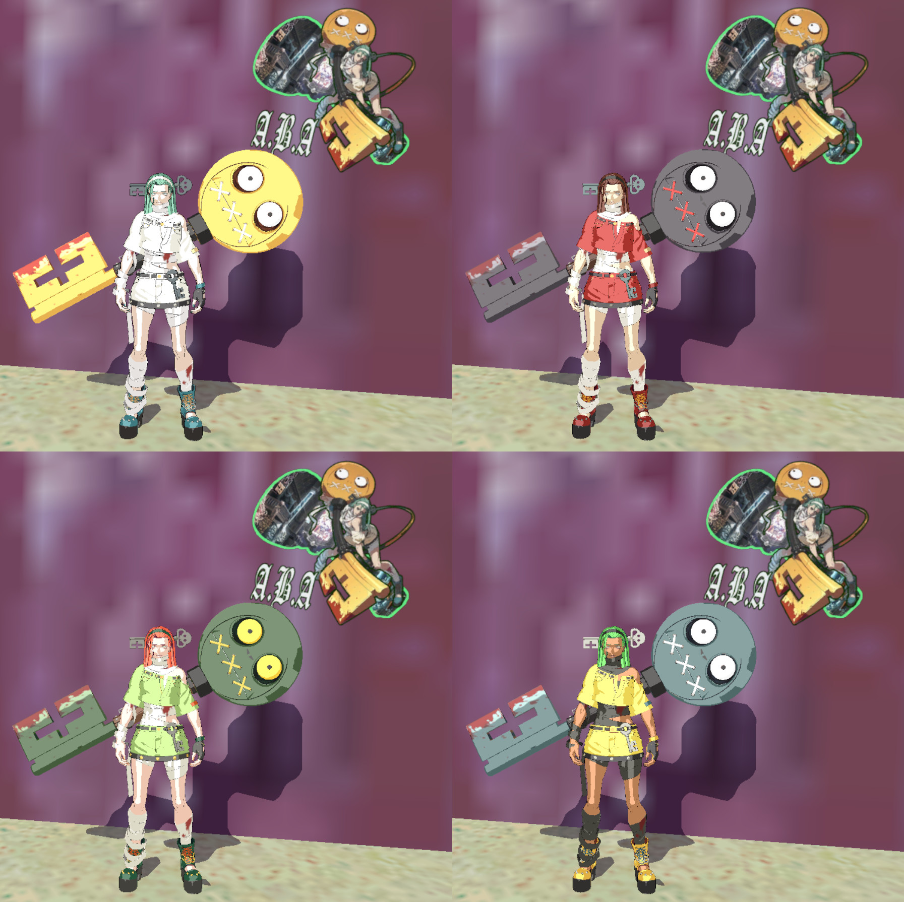 [SENSITIVE CONTENT] A.B.A (Guilty Gear) Extra skins Mod for Bomb Rush ...