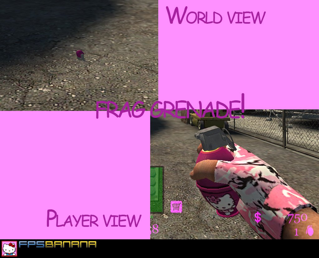 Hello Kitty Grenade Set [Counter-Strike: Source] [Mods]
