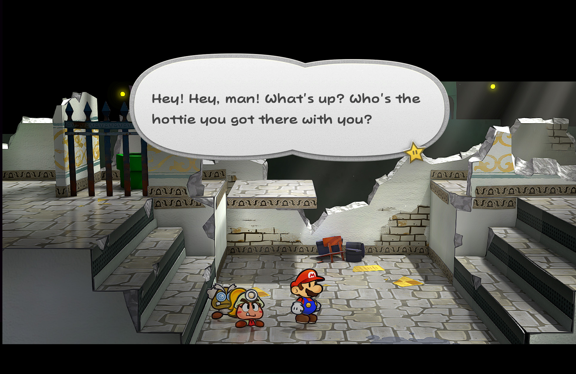 Goombella catcalling Restored Mod for Paper Mario: The Thousand Year ...