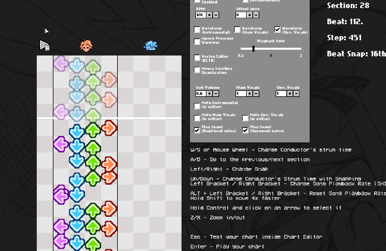 Harder Senpai + Roses Chart! Mod for Friday Night Funkin' | FNF Mods