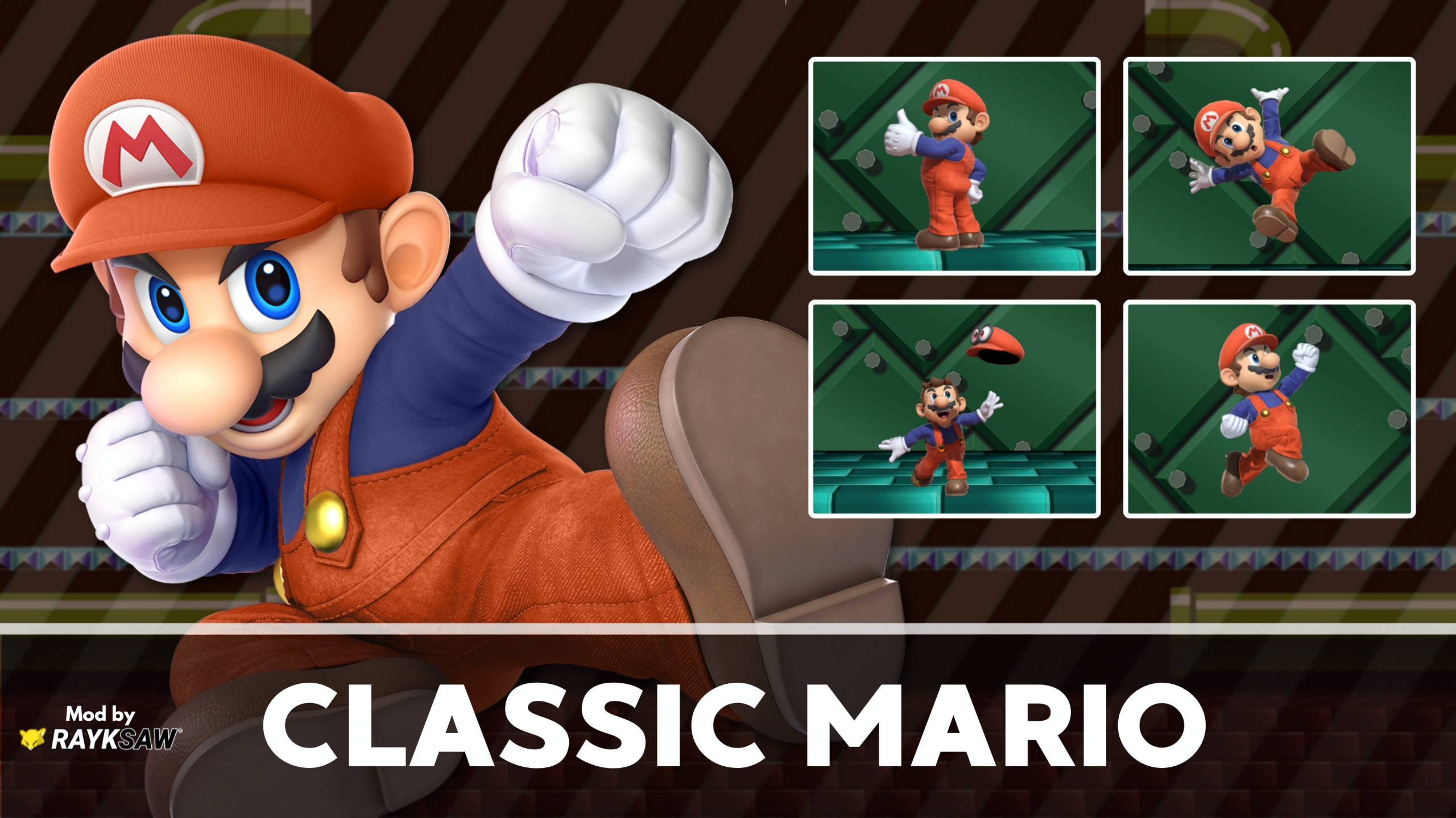 Classic Mario And Modern Mario