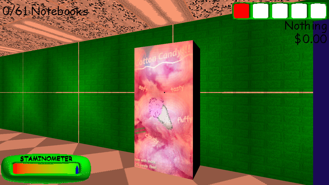 Cotton Candy Vending Machine! Mod for Baldi's Basics | Baldi Mods