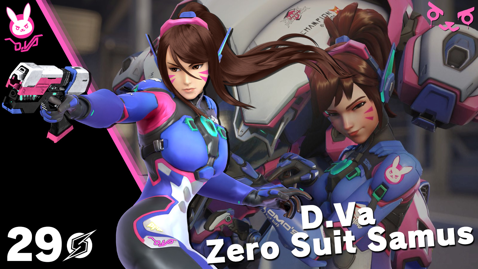 Overwatch 2 D.Va Zero Suit Samus Mod for Super Smash Bros. Ultimate | SSBU Mods