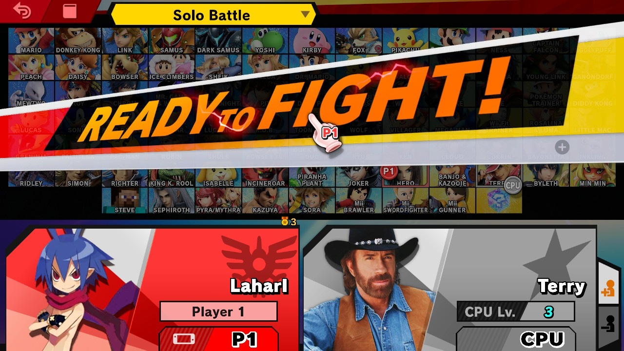 Laharl over Hero c00 UI and Voice only Mod for Super Smash Bros ...