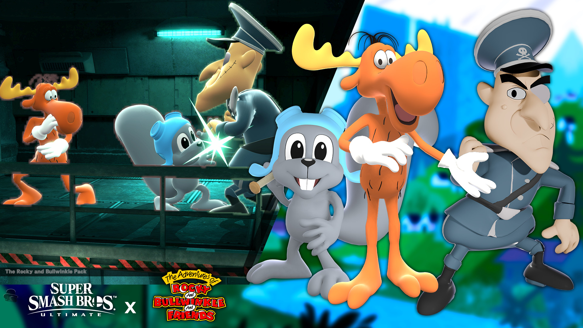 The Rocky and Bullwinkle Pack Mod for Super Smash Bros. Ultimate | SSBU ...