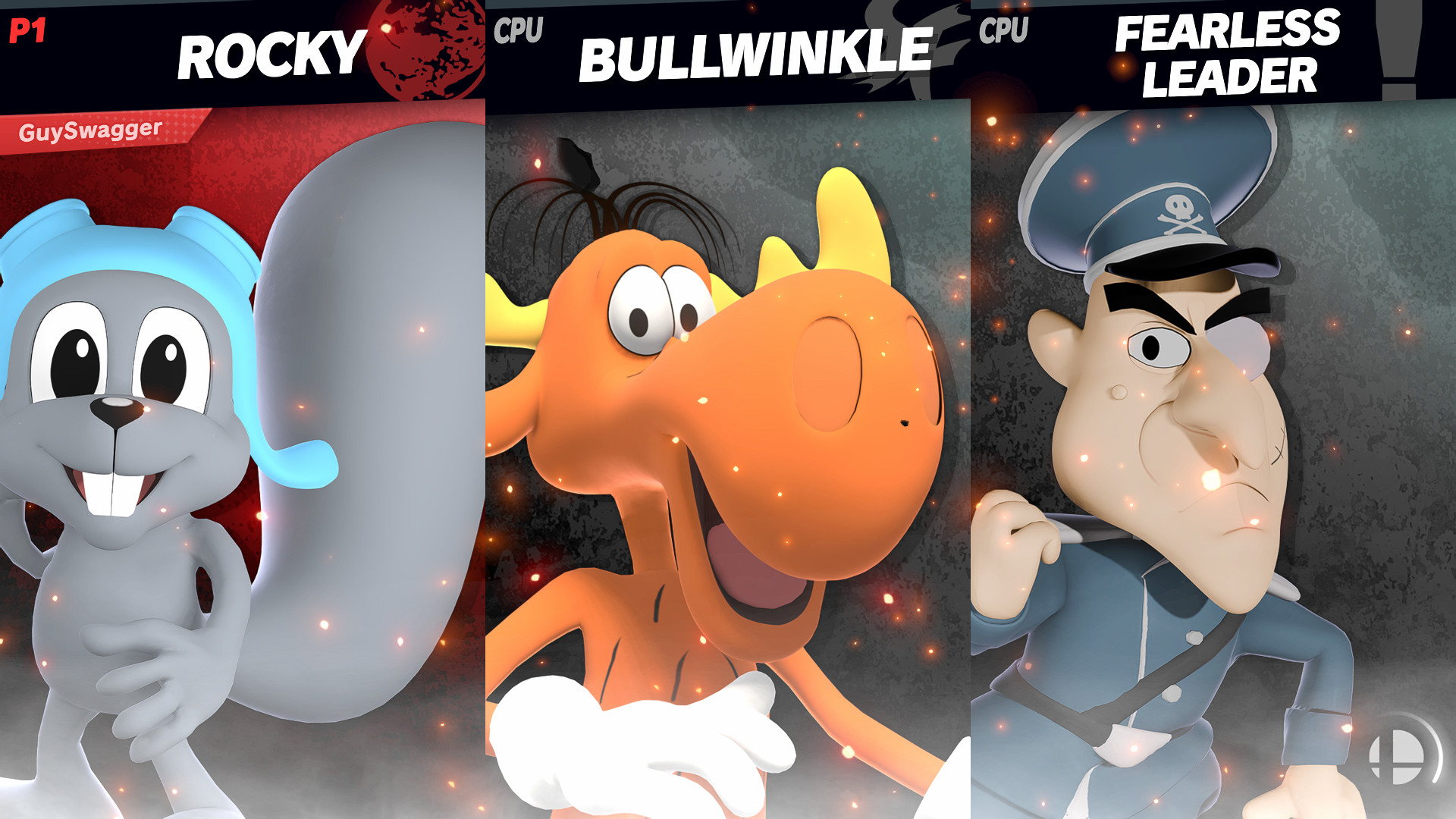 The Rocky and Bullwinkle Pack Mod for Super Smash Bros. Ultimate | SSBU ...