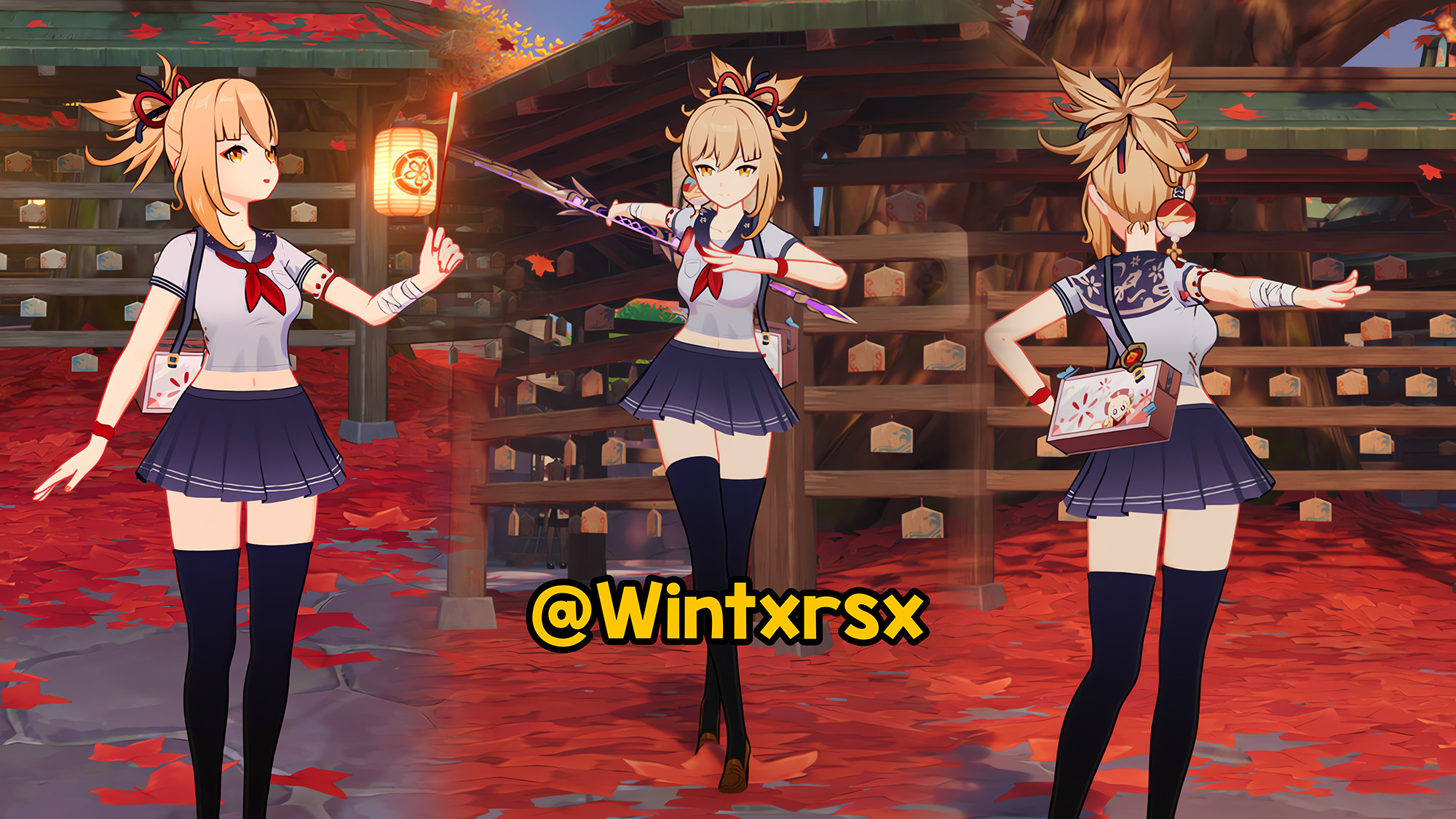 School Girl Yoimiya Mod for Genshin Impact | GI Mods