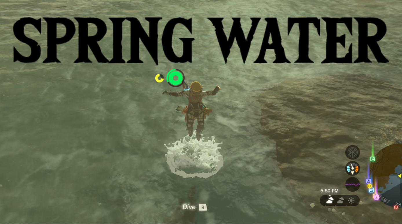 Spring Water! Mod for The Legend of Zelda: Tears of the Kingdom | TOTK Mods