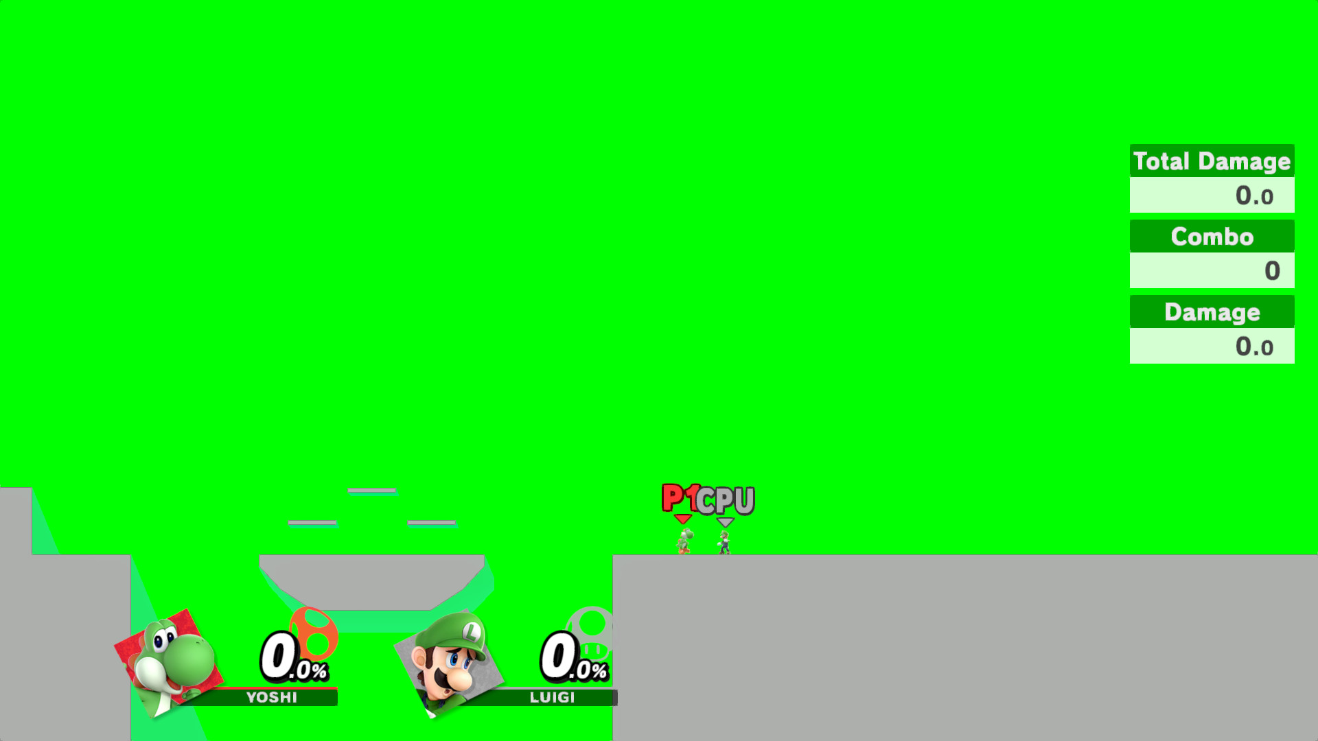 Green/Magenta Screen Training Mode Stage Mod for Super Smash Bros ...