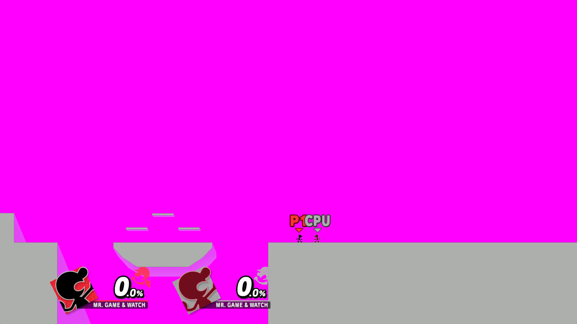 Green/Magenta Screen Training Mode Stage Mod for Super Smash Bros ...