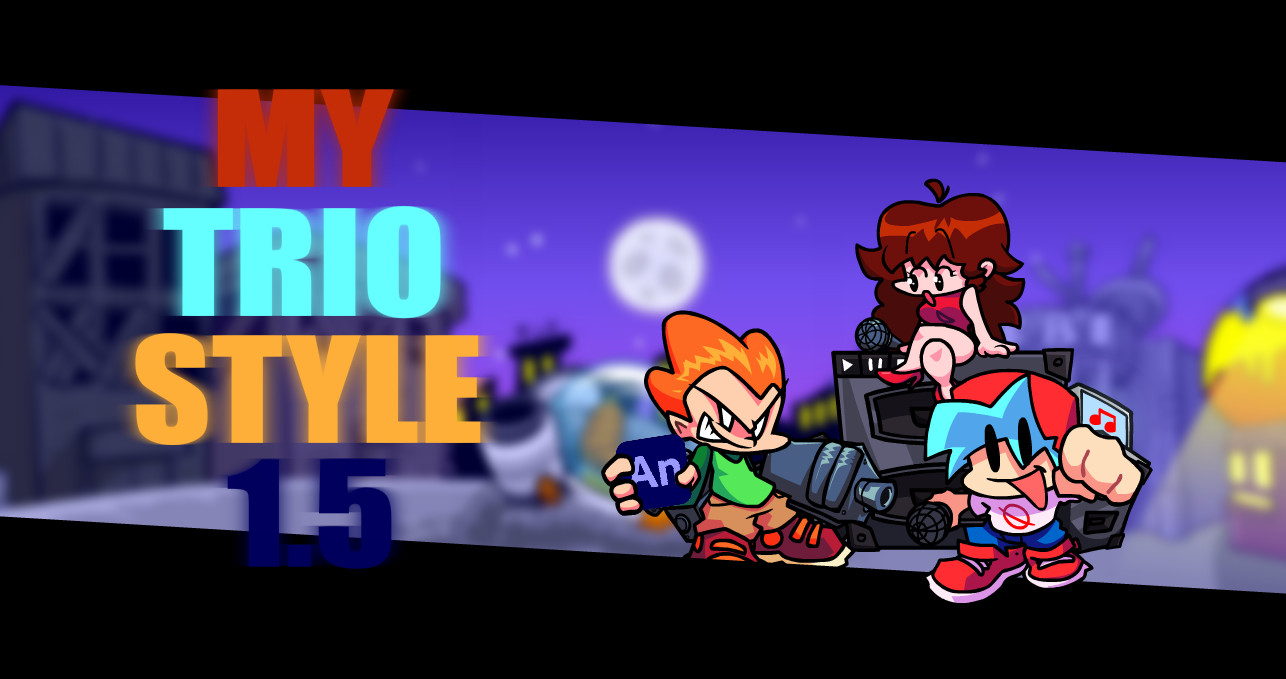 My Trio Style V2.1 + FLAS Mod for Friday Night Funkin' | FNF Mods