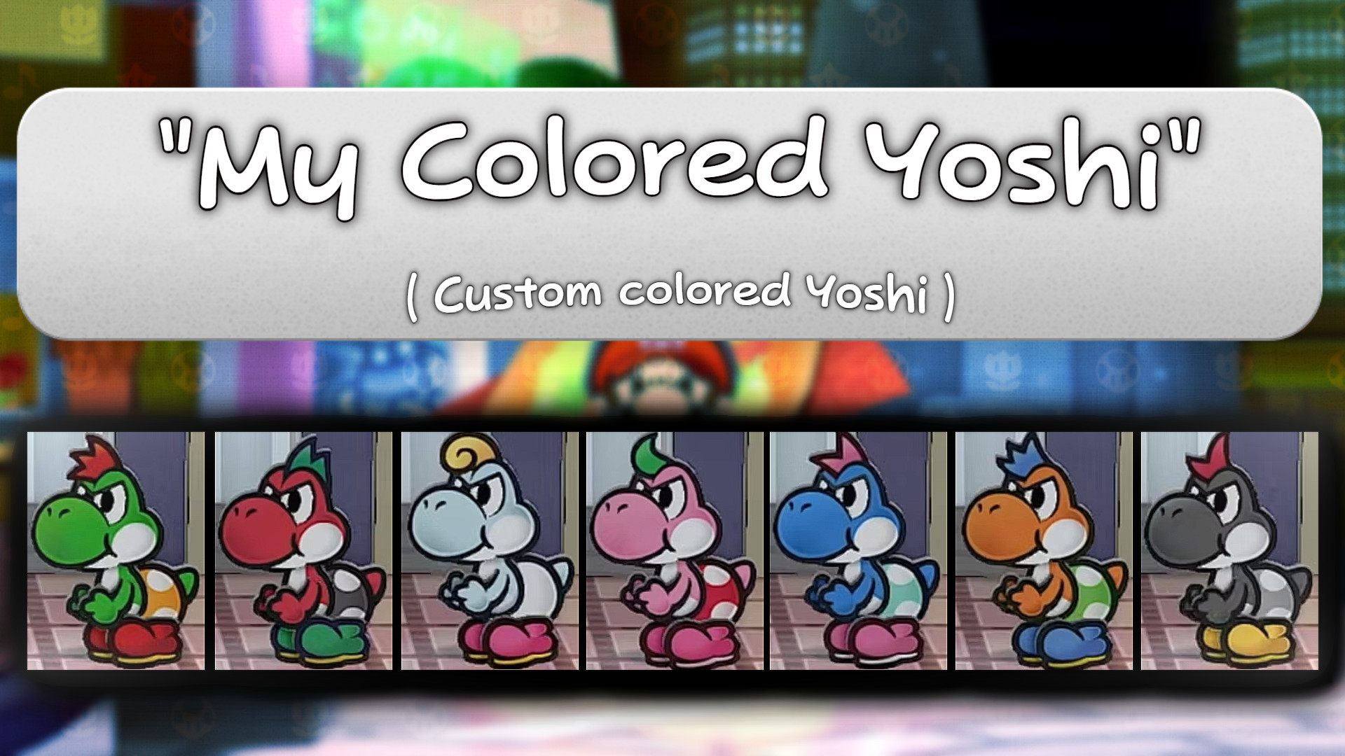 (On-Hold) Chosen Colored Yoshis Mod for Paper Mario: The Thousand Year Door (Switch) | PM:TTYDHD ...