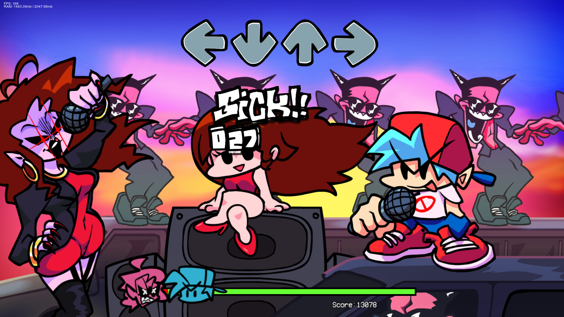 Middlescroll [V-Slice Mod] Mod for Friday Night Funkin' | FNF Mods