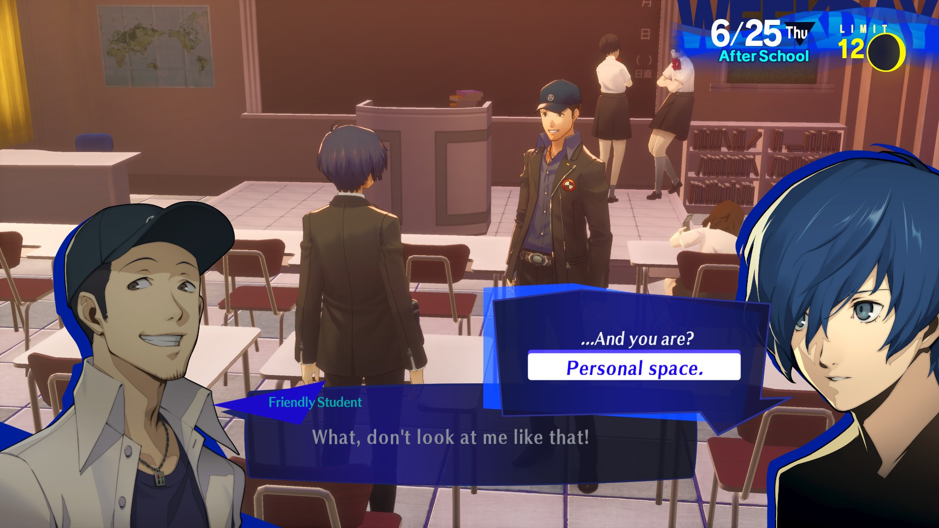 "Personal Space" in Junpei's intro cutscene Mod for Persona 3 Reload ...