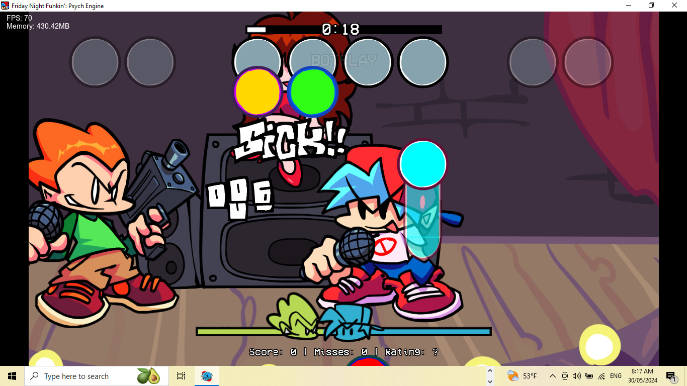 Pico Locks In Psychengine Chart Mod for Friday Night Funkin' | FNF Mods